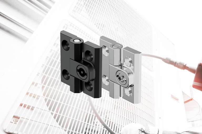 Our Screw-on Hinge with integrated locking is great for HVAC ...